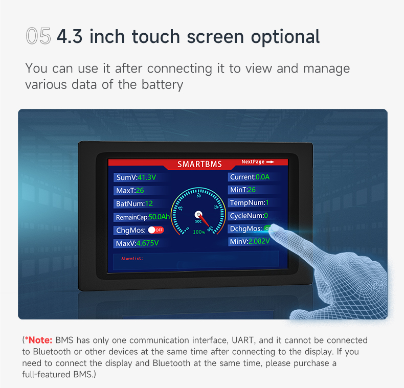 Wholesale Smart BMS Parallel Wifi Module Funtion NMC LTO LiFePO4 BMS 3 ...