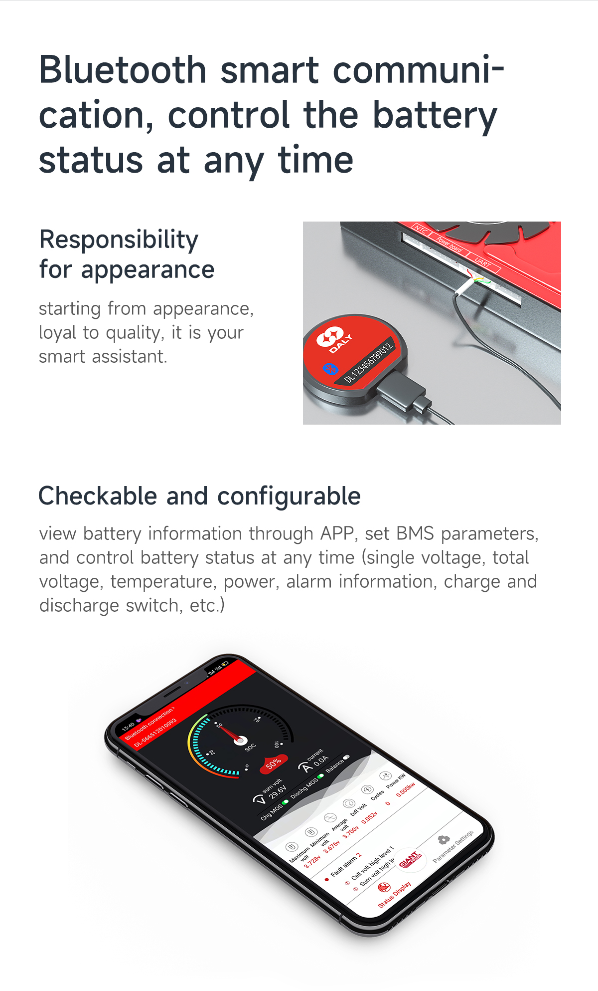 Wholesale Daly Smart BMS Accessories Manufacturer and Supplier | Daly