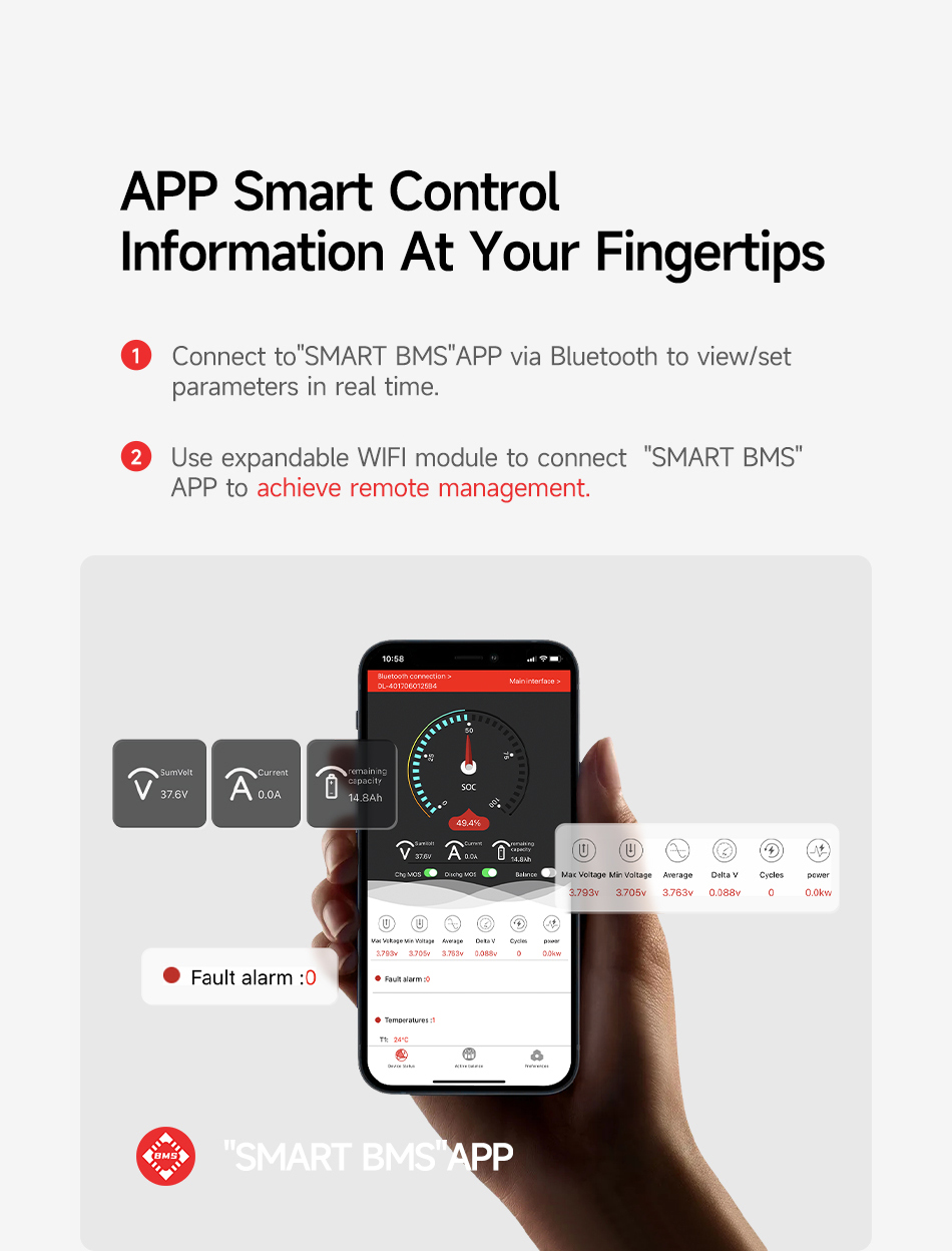 Wholesale Daly Smart Golf Cart BMS 150A-500A 15S-24S High Current BMS ...