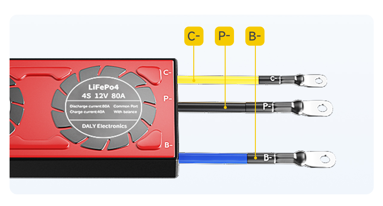 DALY Smart BMS 4S 12V 40A wiring tutorial - Daly Electronics Co., Ltd.