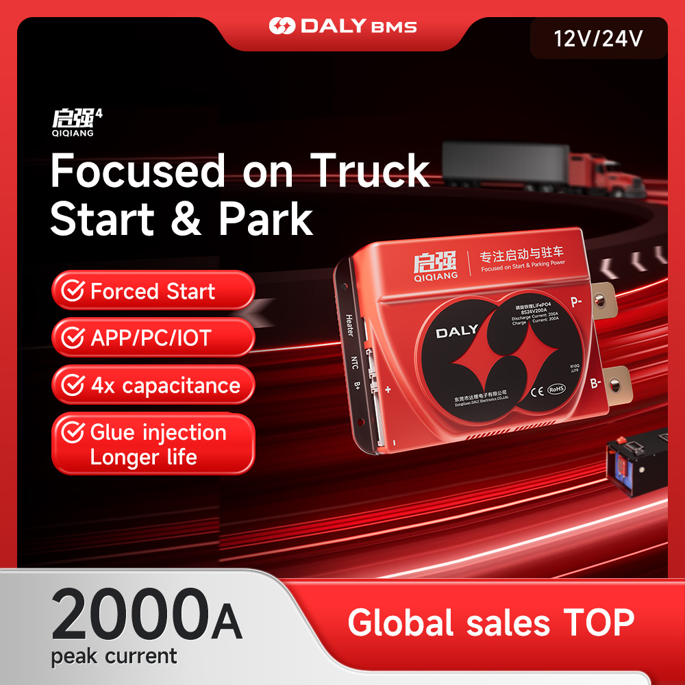 Wholesale R10Q DALY BMS chip for truck starting lifepo4 4S 12V 100A 8S ...