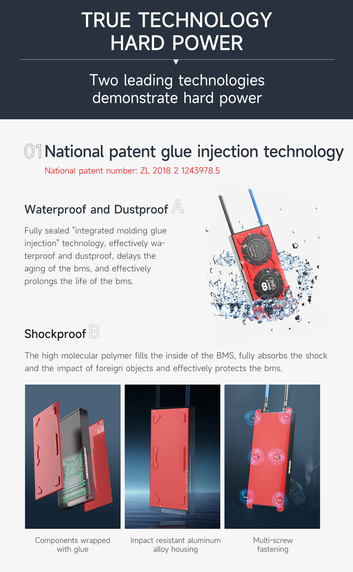 Wholesale DALY 15A parallel module bms for batteries in parallel and ...