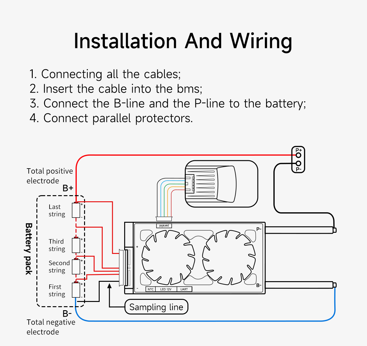 Wholesale DALY 1A parallel module for 2 bms parallel or bms parallel ...
