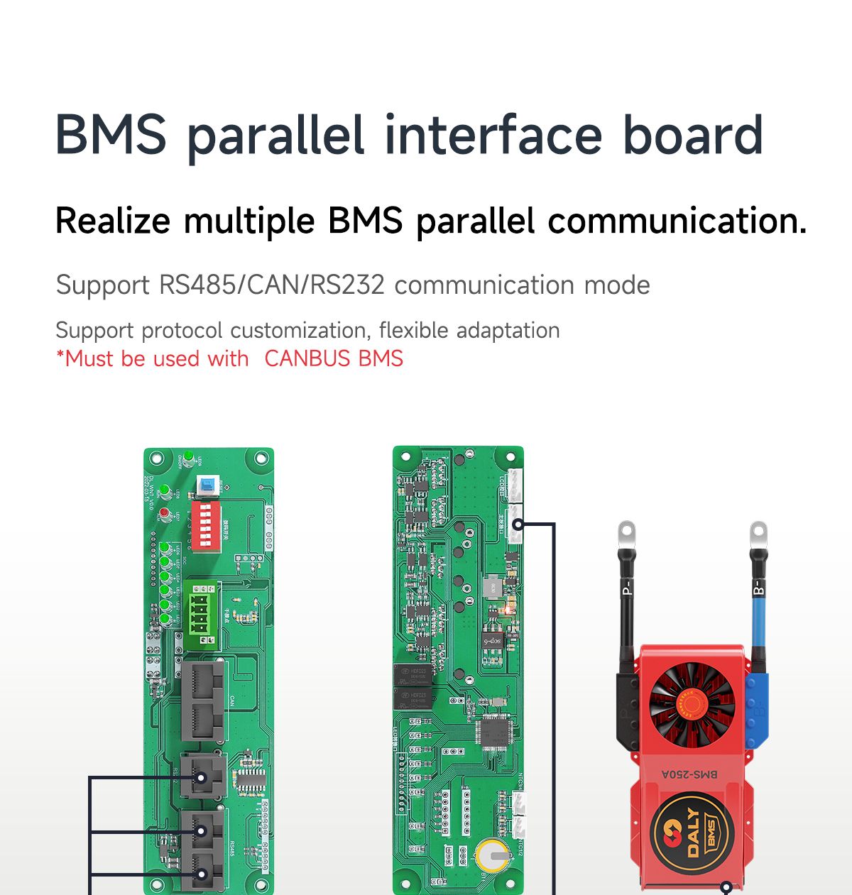 Wholesale BMS Lithium Battery Daly Smart BMS Accessories Manufacturer and Supplier | Daly