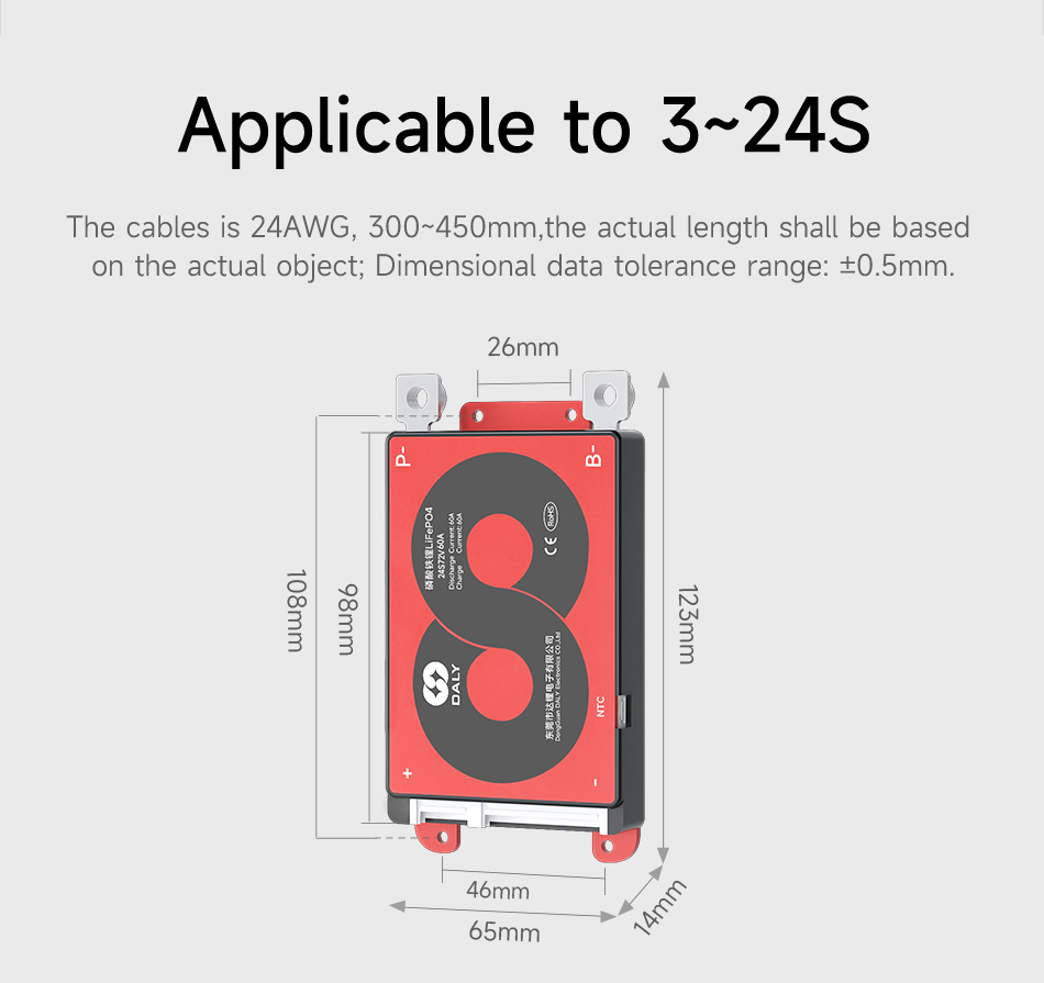 Wholesale K series hardware BMS for electric two wheelers 3 to 24S 8S ...