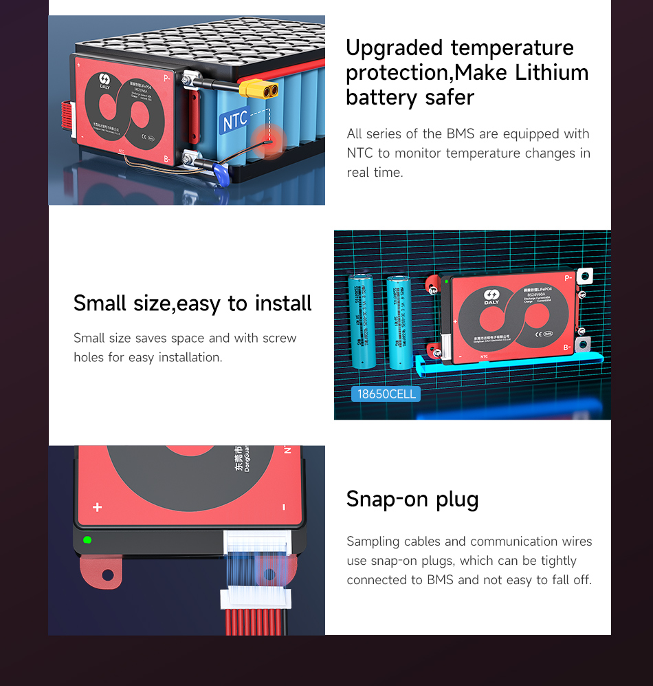 Wholesale K series hardware BMS for electric two wheelers 3 to 24S 8S ...