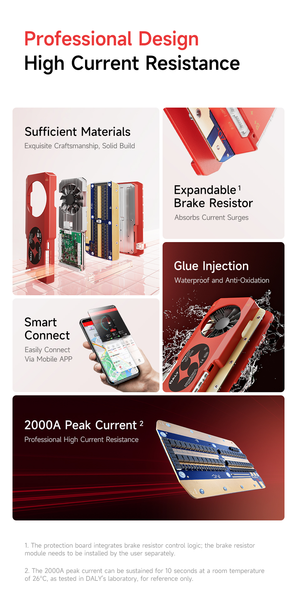 Wholesale Daly Smart High Current 600A 800A 8S-24S BMS 8S Li-ion ...